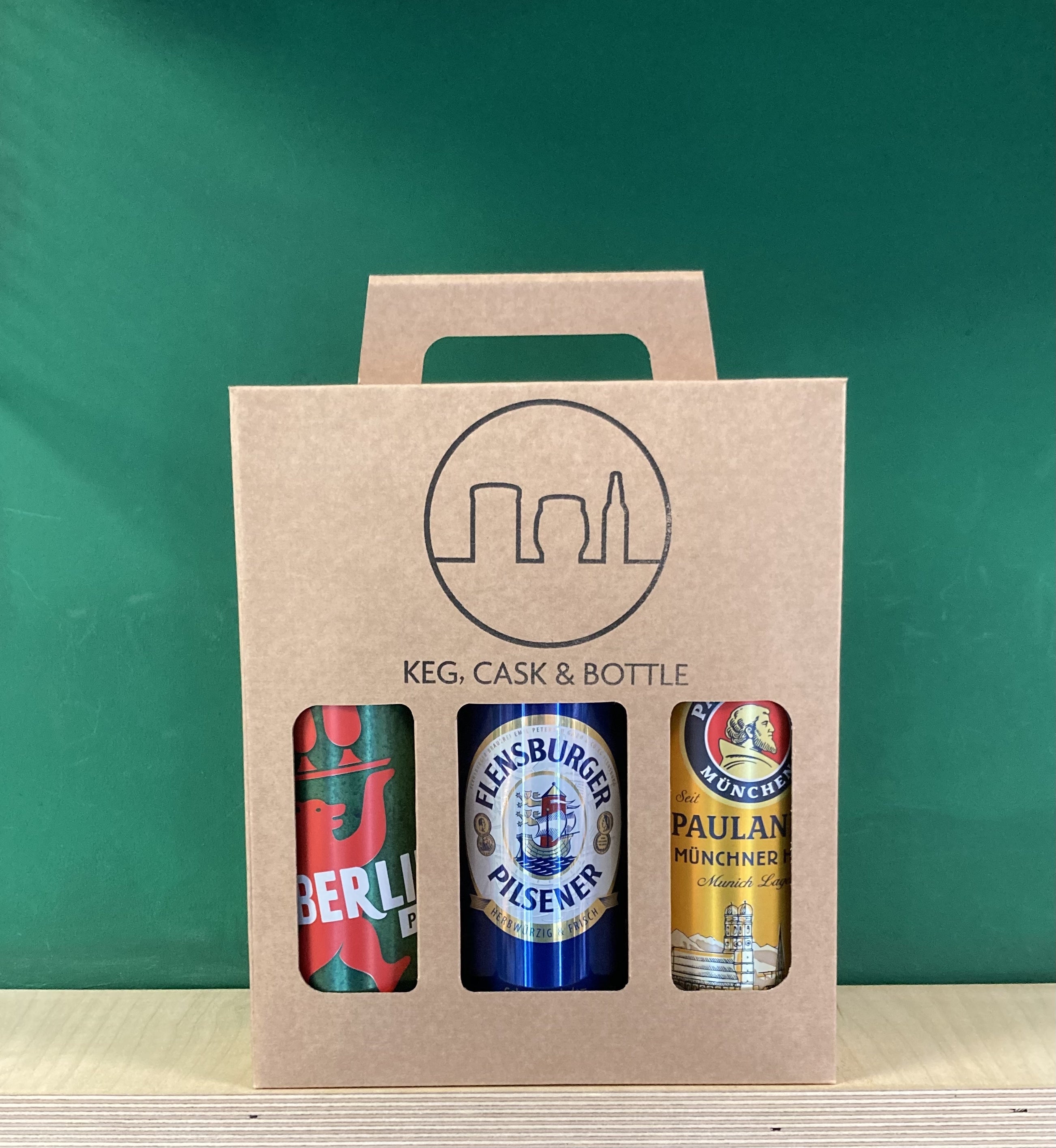 German Lager Can 3 Pack – Keg, Cask & Bottle